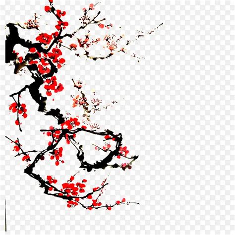 梅花 手绘 中国风 水墨PNG图片素材下载 图片编号yzopejwo 免抠素材网