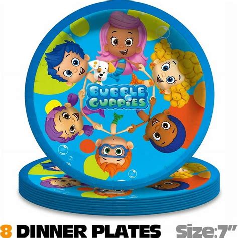 Bubble Guppies Birthday Plates Bubble Guppies Cake Topper Bubble