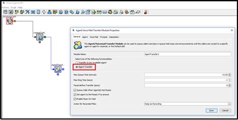 administrator transferring calls to direct did using ivr script and