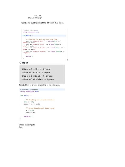 Ict Lab Functions Pdf