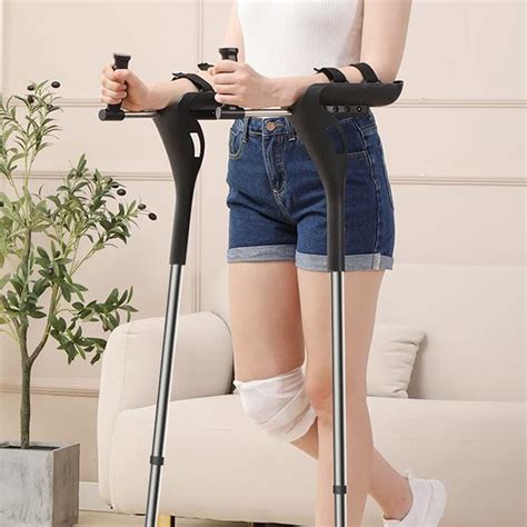 Buy JWW Ergonomic Arm Crutches For Adults Adjustable Forearm Walking Crutches Balanced Walker
