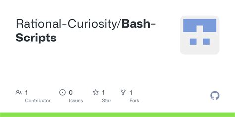 Github Rational Curiositybash Scripts