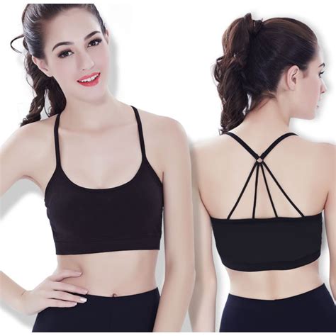 Kl Stock Women Straps Sports Bra Fitness Gym Crop Tops Yoga Bra