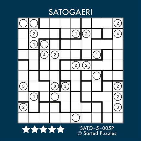 Satogaeri SATO 5 005P Sorted Puzzles Satogaeri SATO 5 005P Sorted Puzzles