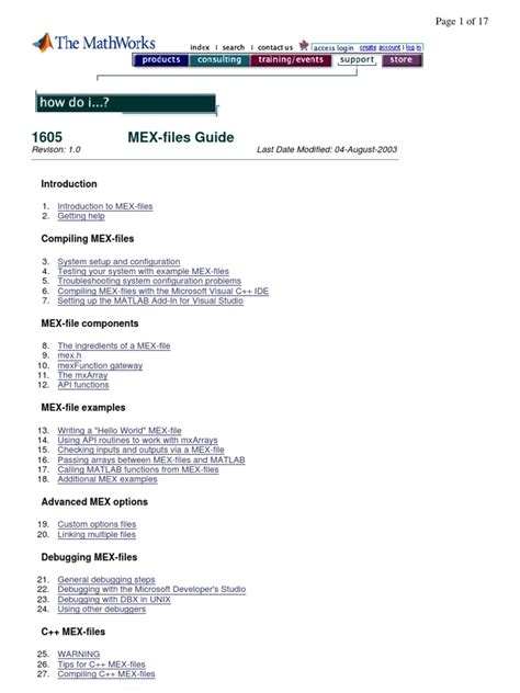 Mex Files Guide Pdf