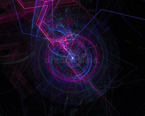 Abstract Digital Fractal Fantasy Soft Vibrant Curl Imagination Decorative Template Design Render