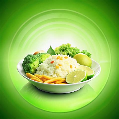 Rice With Vegetables Premium Ai Generated Image