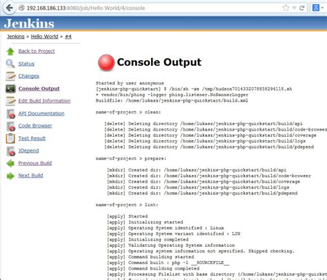 systems architect continuous integration for php with jenkins