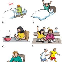 Mein Schultag Онлайн диалог Online Test Pad