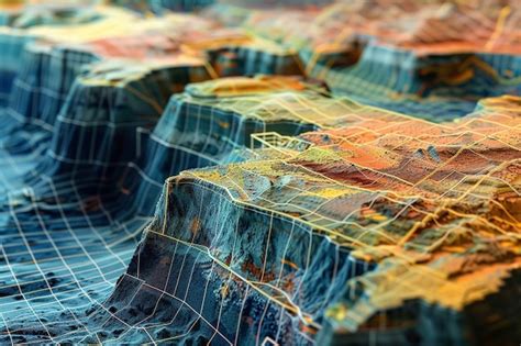 Analyzing seismic survey data ar generative ai | Premium AI-generated image