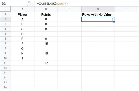 How To Count Rows With Value In Google Sheets Examples