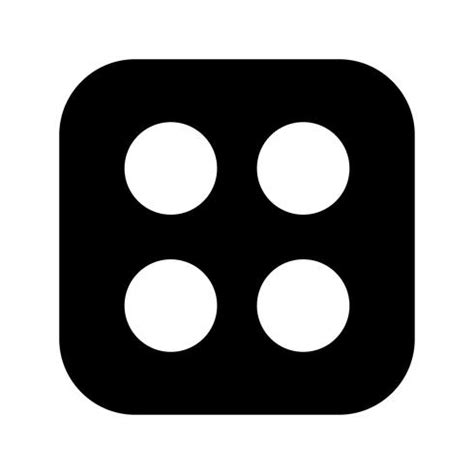 Dice Four Vector Icon 379186 Vector Art At Vecteezy