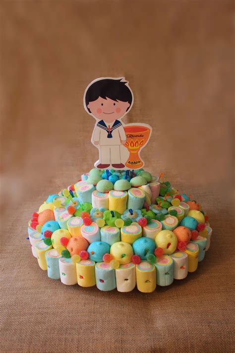Cocinando entre dos mares Tarta chuches de comunión