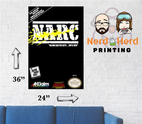Narc Nes Box Cover Poster Nerd Herd Printing