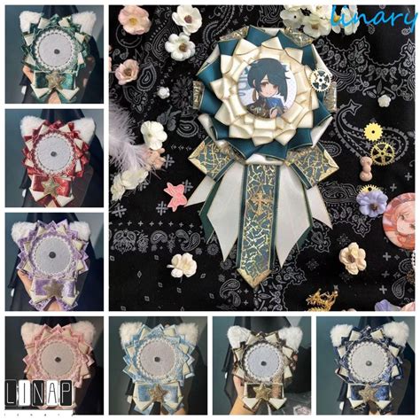 Culinaryhv น่ารักผู้ถือป้าย Lacework Luxury Anime Pins Display ฐาน Jk