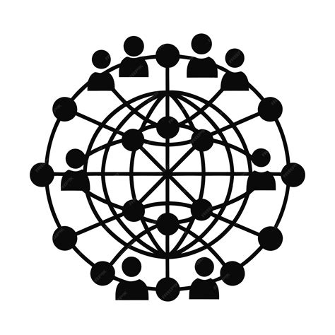 Premium Vector Technology Earth Minimalist Icon Logo