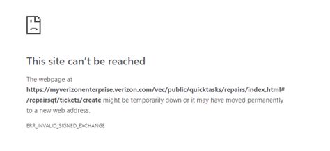 ERR INVALID SIGNED EXCHANGE Google Chrome Community