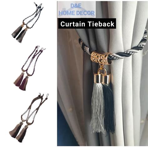 Ready Stock Tali Pengikat Langsir Curtain Tie Belt Design Twisted New