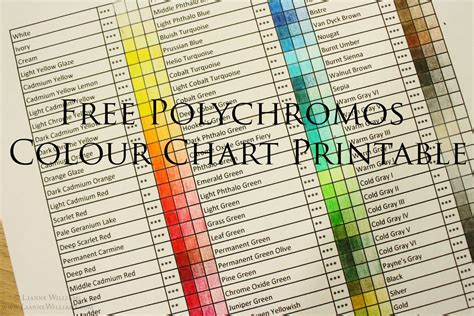 Polychromos Colour Chart — Lianne Williams Color Color Chart Color