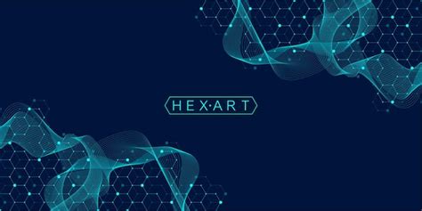 Premium Vector Technology Abstract Lines And Dots Connect Background With Hexagons