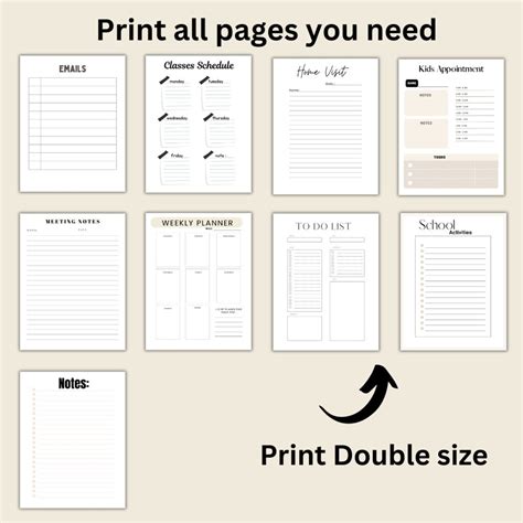 School Counselor Planner Printable And Downloadable Yearly Planner