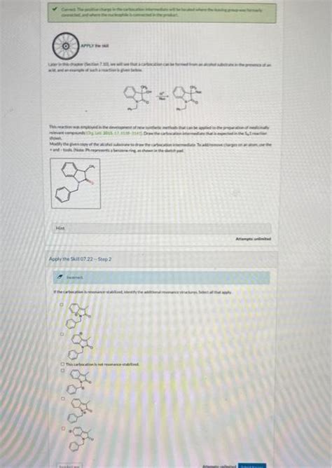 If The Carbocation Is Resonance Stabilized Identify