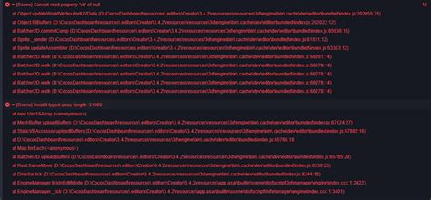 Scene Invalid Typed Array Length Creator 3x Cocos中文社区