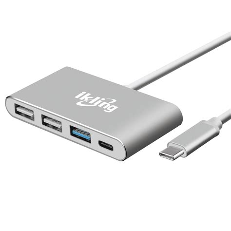 Ikling 4 In 1 Usb C Hub With Type C Usb 30 Multiport Charging