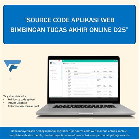 Jual Source Code Aplikasi Web Bimbingan Tugas Akhir Online D25 Shopee Indonesia