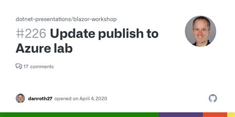 Update Publish To Azure Lab · Issue 226 · Dotnet Presentationsblazor