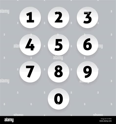 Numbers Illustration Circle Hi Res Stock Photography And Images Alamy