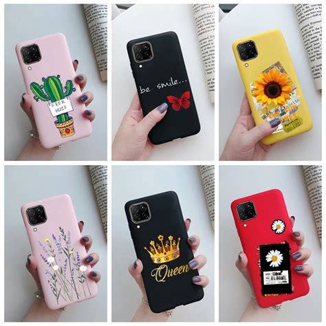 Samsung Galaxy A12 A42 5g A 12 Case Soft Silicone Candy Flower Printed