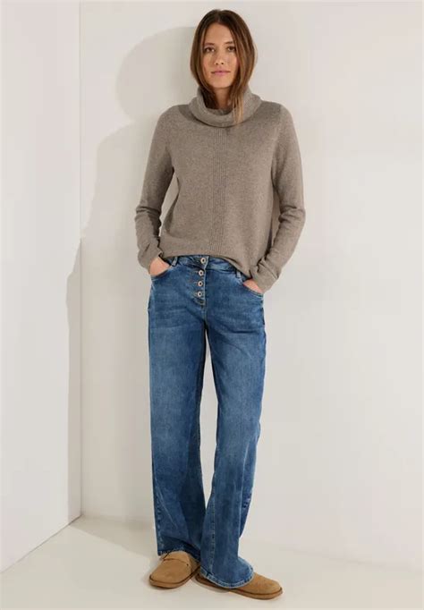 CECIL Pullover mit Rollkragen für Damen in Beige CECIL