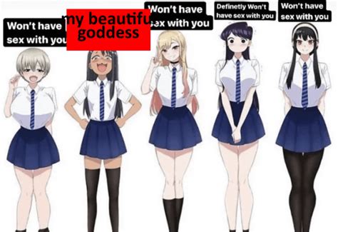 The Five Types Of Anime Waifus Ranimecirclejerk