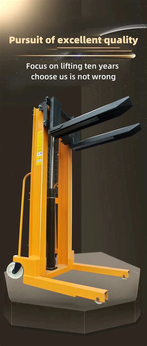 Chinese Hydraulic Manual Hand Stacker Forklift 1t 1 6m Lifting Manual