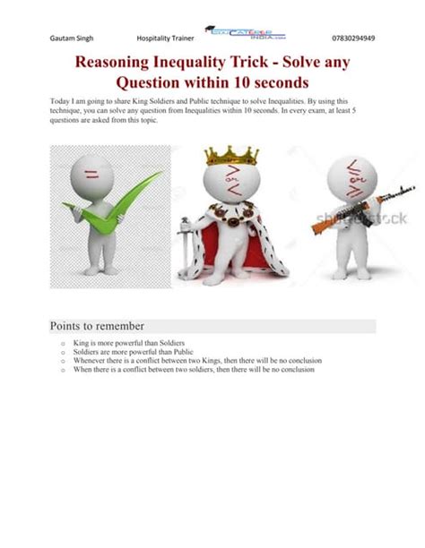 Reasoning Inequality Trick Pdf