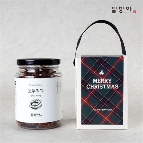 연말 크리스마스 선물 달방아 수제 호두정과 솔티드카라멜 160g그린체크 홈플러스 택배배송