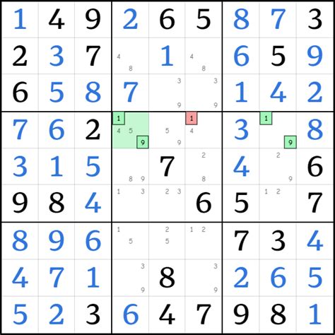 Almost Bug 1 R Sudoku