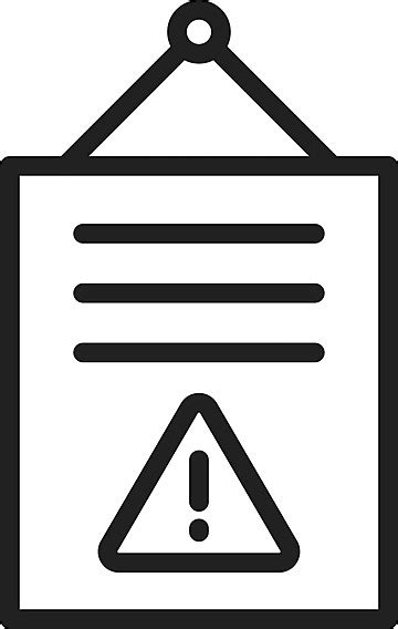 Notice Icon Vector Image Line Restricted Error Vector Line Restricted