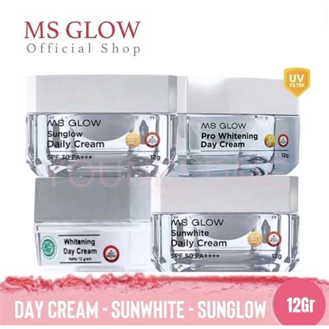 Jual Day Cream Ms Glow Sunwhite Daily Cream Sunglow Daily Cream Krim
