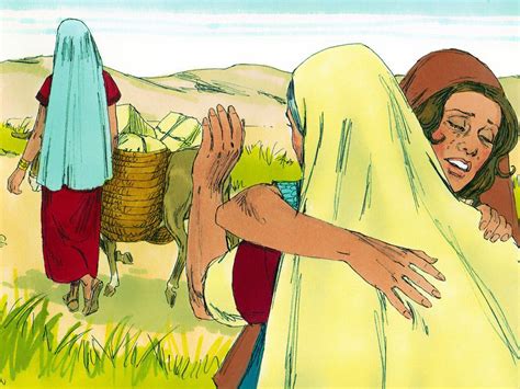 Orpah And Ruth Wept Again Orpah Kissed Naomi Goodbye And Returned Home