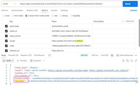 Azure Active Directory Id Token In Microsoft With Default Scope Stack Overflow