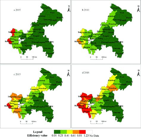 Spatial Distribution Pattern Of The Rncue In Chongqing From 2005 To Download Scientific Diagram