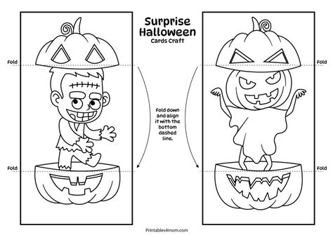 Crafting Spooky Surprises Diy Printable Halloween Surprise Cards