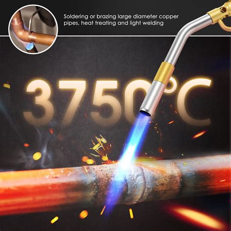 Propane Torch Head High Intensity Mapp Gas Torch Kit Map Pro Trigger Start Torch