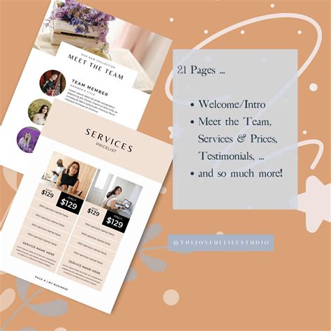 Virtual Assistant Service And Pricing Guide Template Client Welcome Guide Portfolio Template