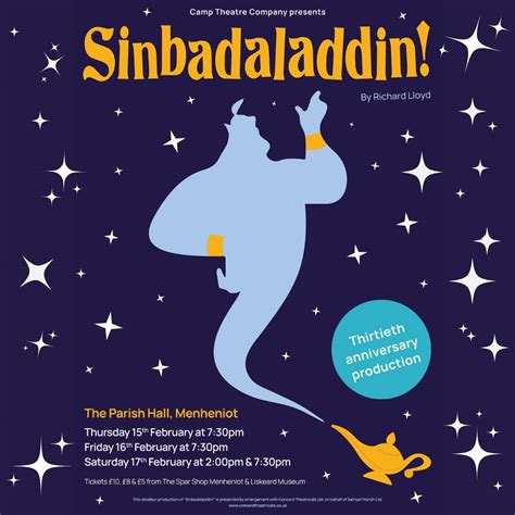 Visit Liskeard Events Sinbadaladdin Menheniot Panto