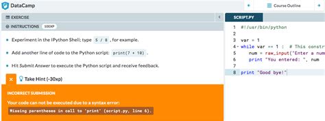 Datacamp Isnt Accepting My Answer Support Datacamp