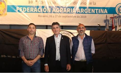 Achetoni Fue Reelegido Como Presidente De Federación Agraria Agrofy News