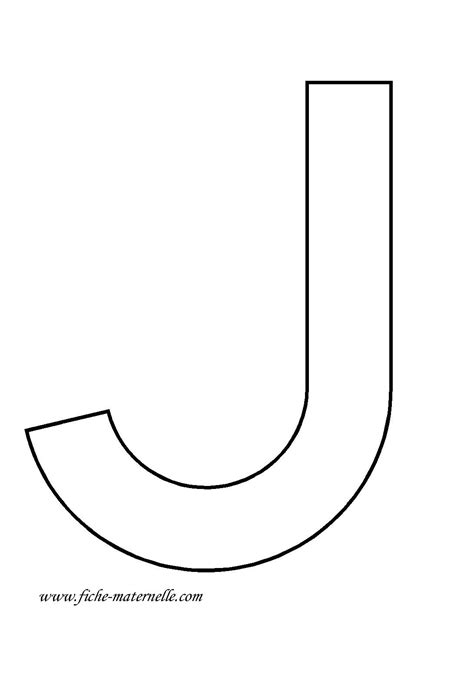 Lettre De Lalphabet à Décorer Lettre J